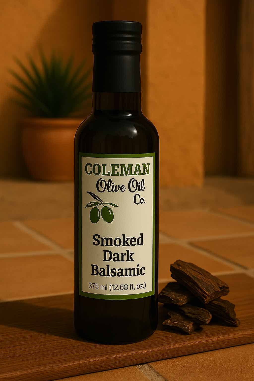 Smoked Dark Balsamic 375ml | Bold & Wood-Fired Balsamic | Coleman Olive ...